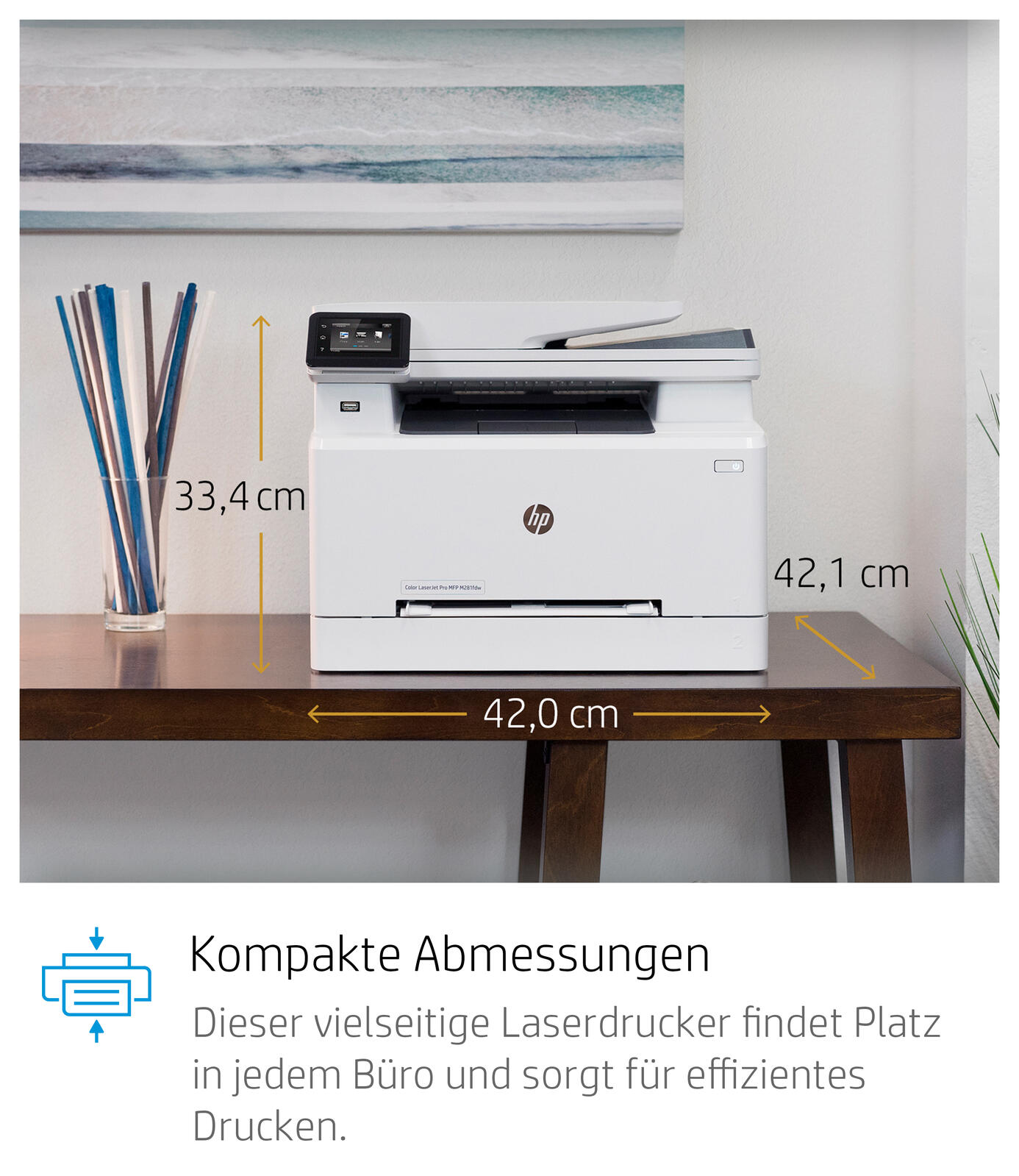 HP Color LaserJet Pro MFP M281fdw Farblaser-Multifunktionsgerät T6B82A ...